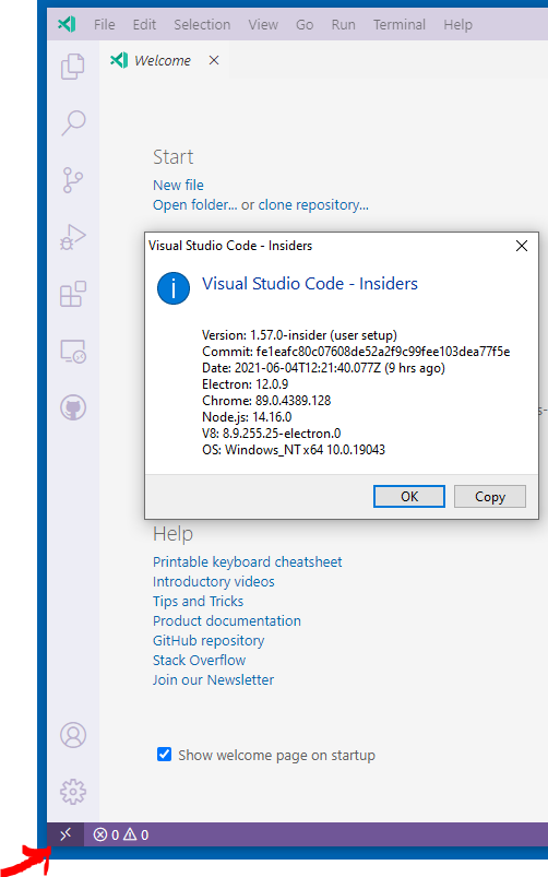 Open Remote Repository is missing in the lates Insiders · Issue #125561 ...