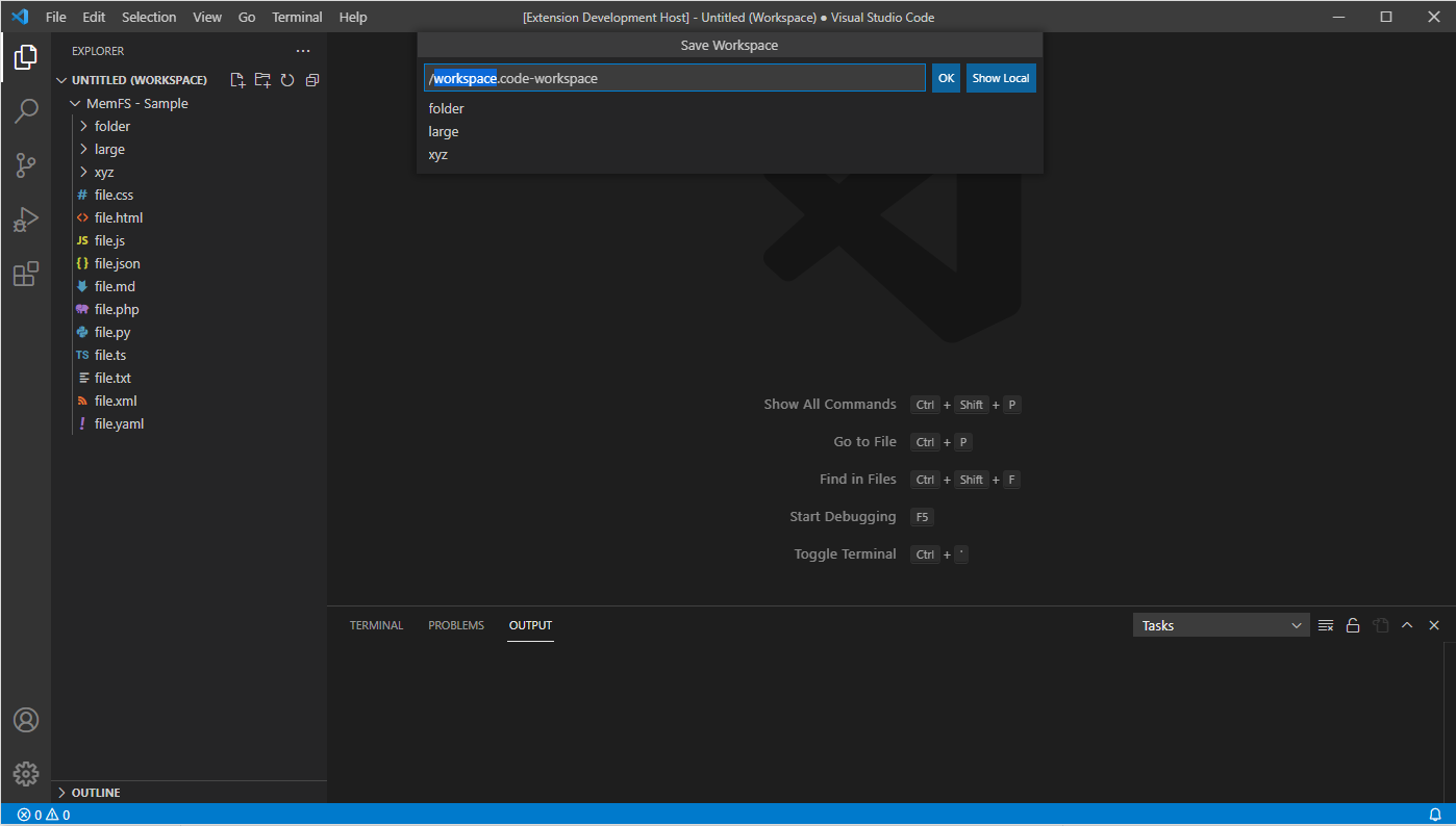 `Save Workspace As...` defaults to remote filesystem · Issue #126476 ...