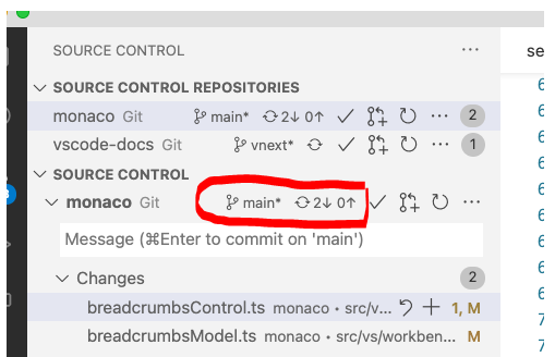 SCM changes view: duplicate repository and buttons · Issue #133984 · microsoft/vscode · GitHub