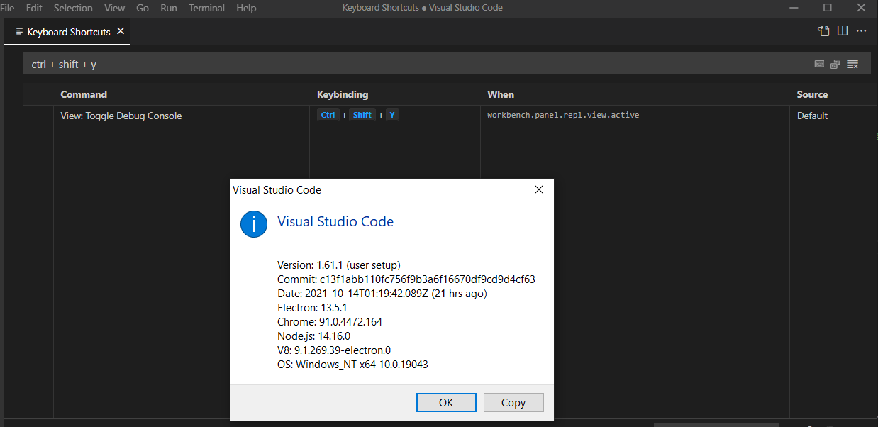 Duplicated Keyboard Bindings · Issue 135124 · Microsoftvscode · Github