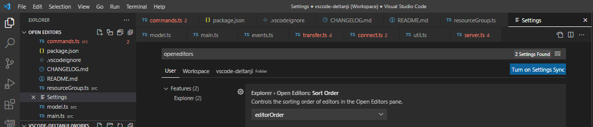 Sorting the tabs in VSCode IDE · Issue #135564 · microsoft/vscode · GitHub