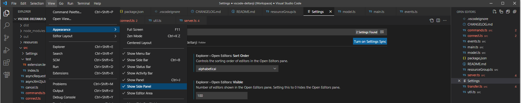 Sorting the tabs in VSCode IDE · Issue #135564 · microsoft/vscode · GitHub