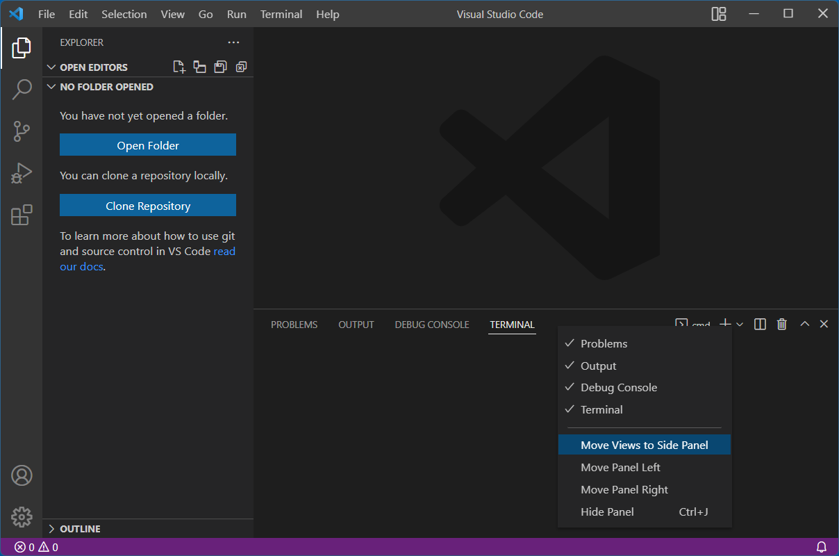Console Location is not window dependent · Issue #143944 · microsoft/vscode · GitHub
