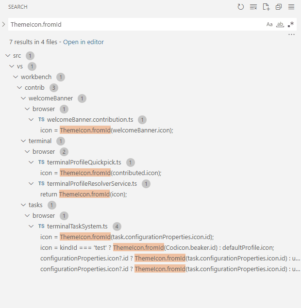 Search Results shown as tree: indent guide highlighting gets messy ... Search Results shown as tree: indent guide highlighting gets messy ...