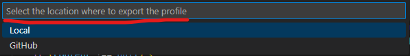 Placeholder Text Of Profile Export Quickpick Needs Improvement · Issue 166940 · Microsoft