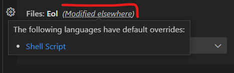 EOL says elsewhere modified but no modication was ever done · Issue #167934 · microsoft/vscode ...