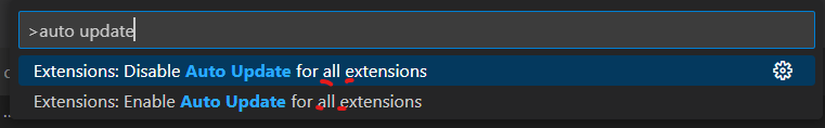 Auto Update commands don't use standard capitalization · Issue #170982 · microsoft/vscode · GitHub