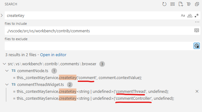 Context keys provided by Comments feature are undocumented · Issue #6052 · microsoft/vscode-docs ...
