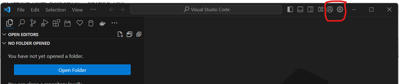 Activity Bar Position Top - missing Accounts and Manage icons · Issue ...