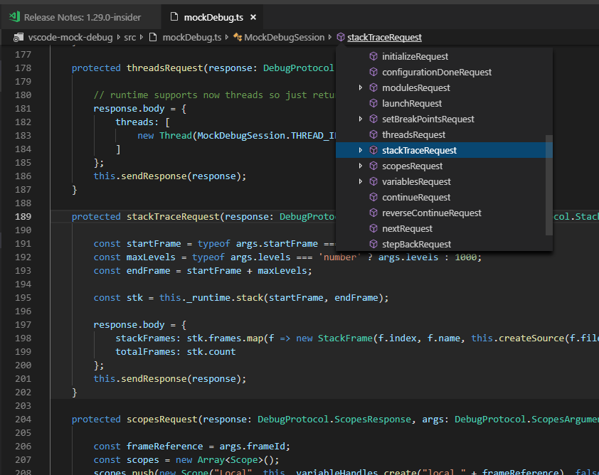 Breadcrumb dropdown uses confusing indentation · Issue #61808 · microsoft/vscode · GitHub