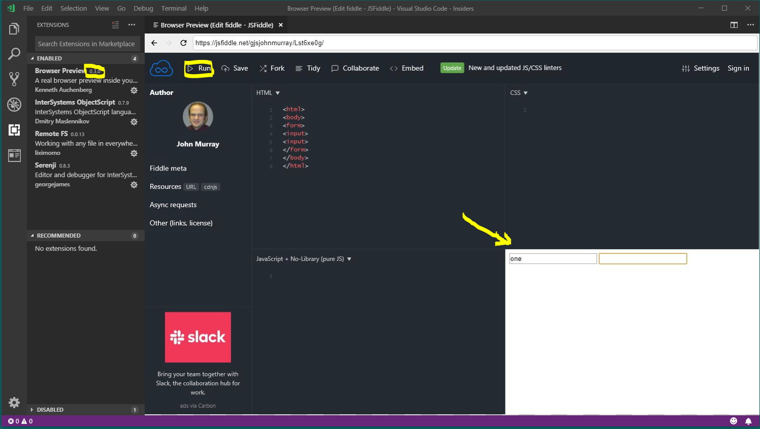 Typing ineffective after tabbing to next input field · Issue #45 · auchenberg/vscode-browser ...