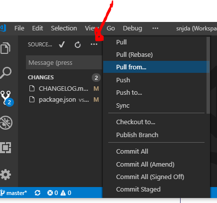 Cannot select Source Control ... menu items · Issue #73218 · microsoft ...