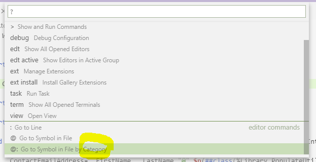 'More Actions' menu of Outline panel uses 'Type' in two different ways ...