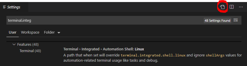 Edit settings.json inserts entry on open · Issue #103156 · microsoft ...