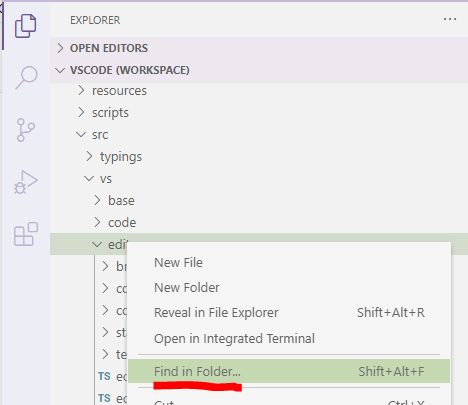 [Feature Request] Add "search in directory" to the project explorer ...