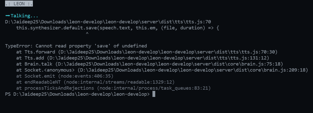 Video not playing and even audio error · Issue #285 · leon-ai/leon · GitHub