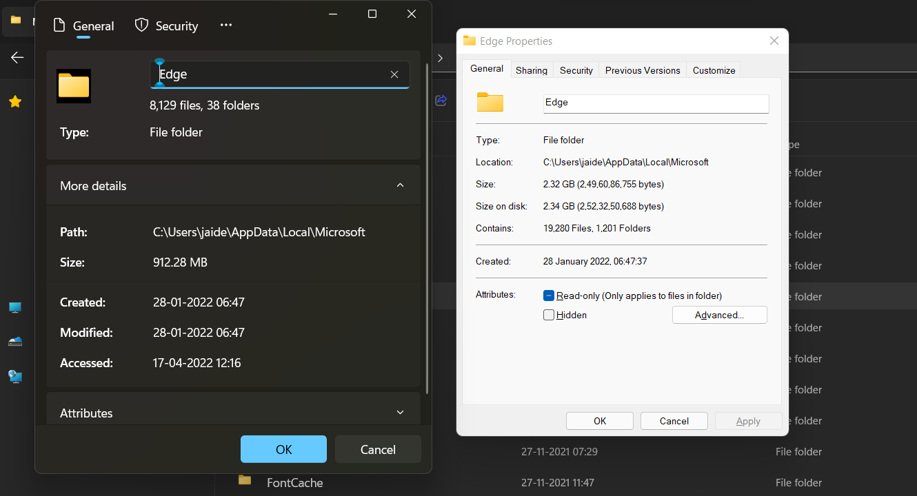 Showing a totally different size of a folder/file · Issue #8937 · files ...