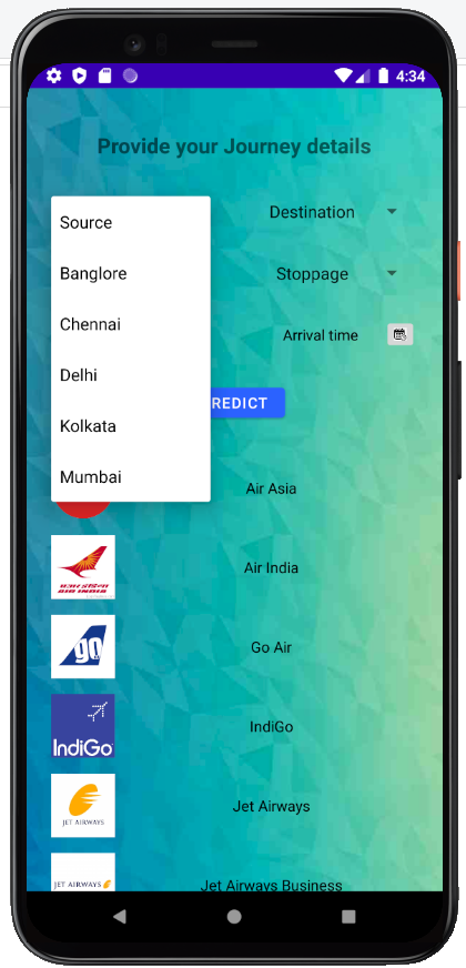 GitHub - manideep-kalyanam/Flight-Fare-Prediction-Android-Application: Flight Fare Prediction ...