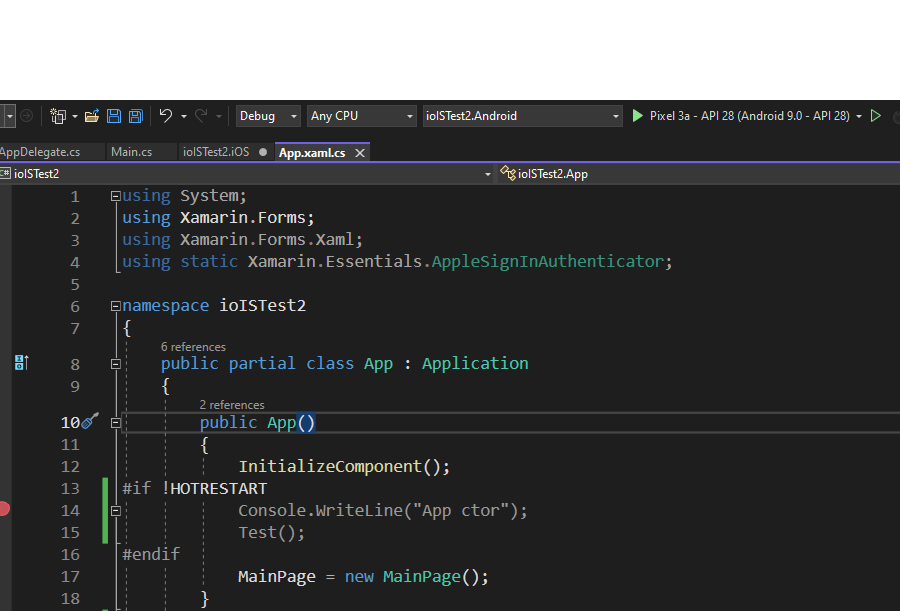 HOTRESTART preprocessor symbol not working in XF · Issue #16148 · dotnet/macios · GitHub