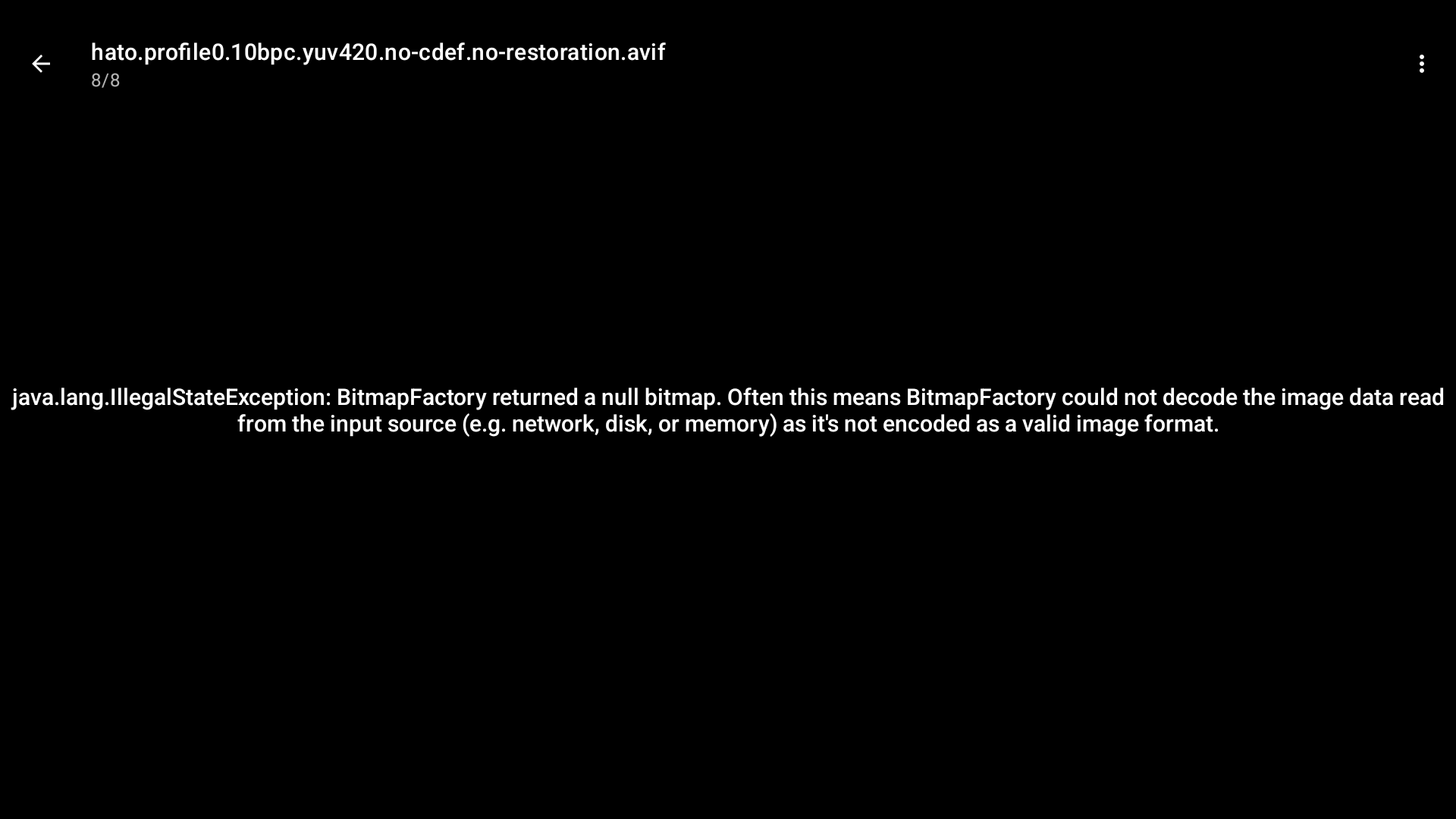 Cannot display avif image file · Issue #884 · zhanghai/MaterialFiles · GitHub