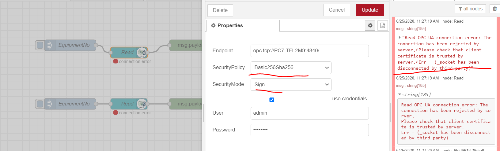 No Data in node red · Issue #167 · mikakaraila/node-red-contrib-opcua ...