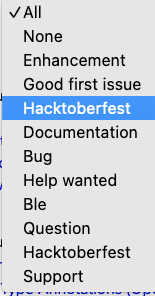 Hacktoberfest appears twice in Issues sort dropdown · Issue #1060 · adafruit/circuitpython-org ...