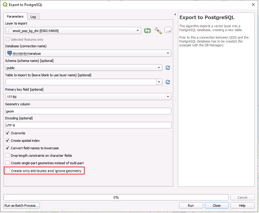 Facilitate export to (Postgre)SQL if the DB has no (Post)GIS extension and if layer contains a ...
