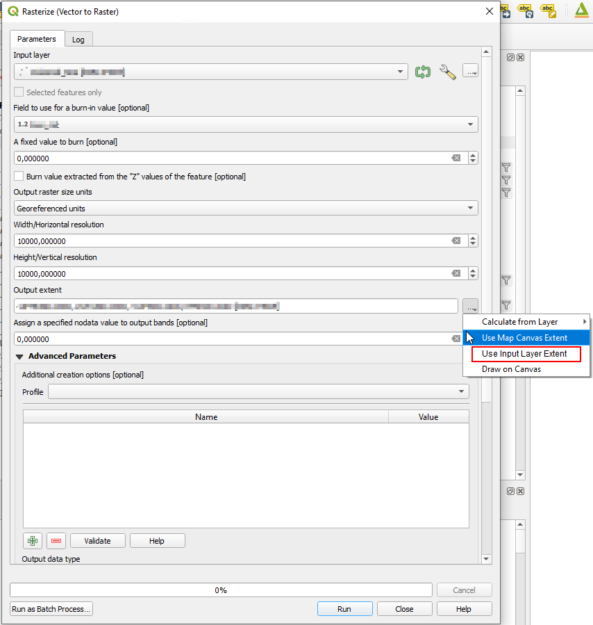 Processing Tools: Extend "Output extent" options by adding the input layer's extent as new ...