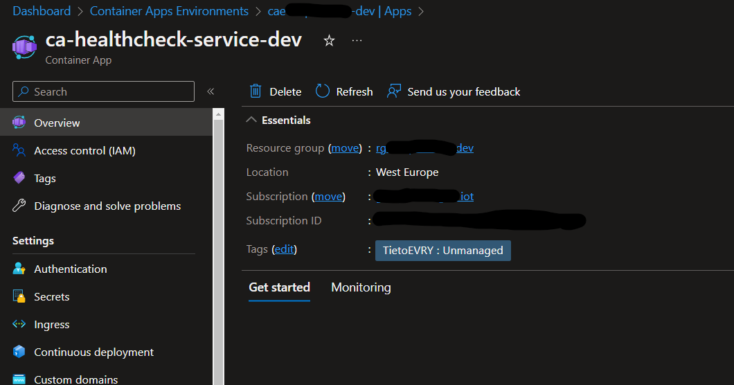 Feature Request: Easier to navigate back and forth between Container Apps Environment and ...