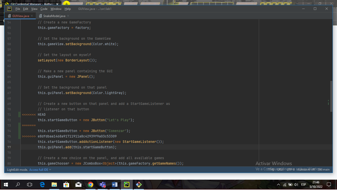 GitHub - JuanDemera/Taller01-Snake: Taller git