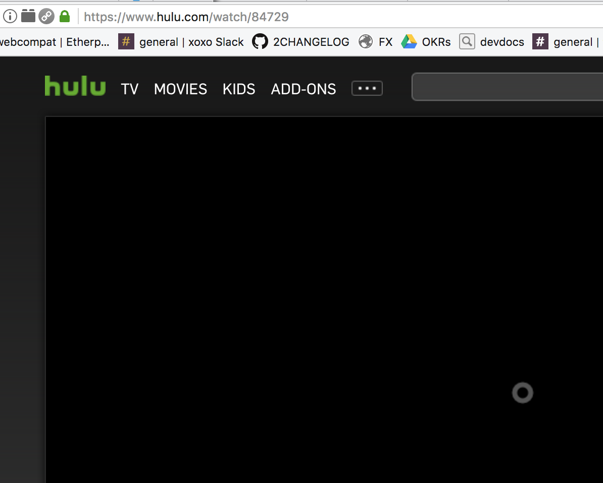 www.hulu.com - video doesn't play · Issue #7725 · webcompat/web-bugs ...