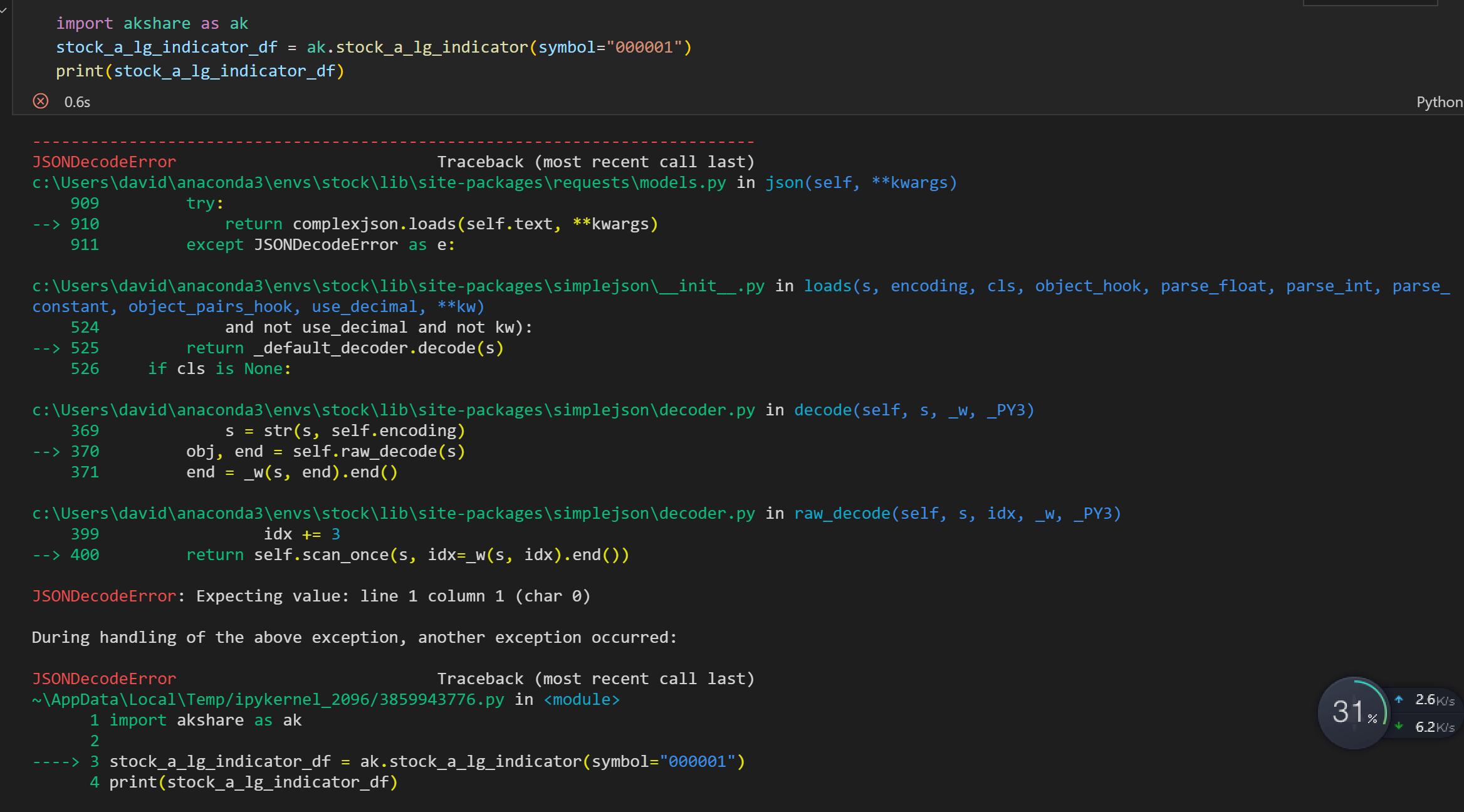AKShare 接口问题报告 · Issue #3037 · akfamily/akshare · GitHub