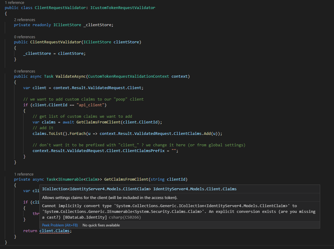Cannot Implicitly Convert Type ICollection Issue 4594 IdentityServer IdentityServer4 GitHub