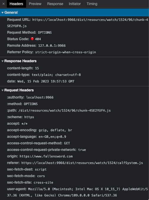 Private Network Access · Issue #2921 · evanw/esbuild · GitHub