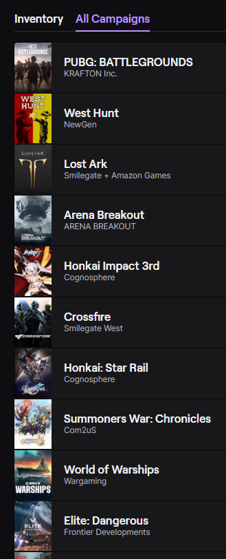 Not showing all games · Issue #264 · DevilXD/TwitchDropsMiner · GitHub