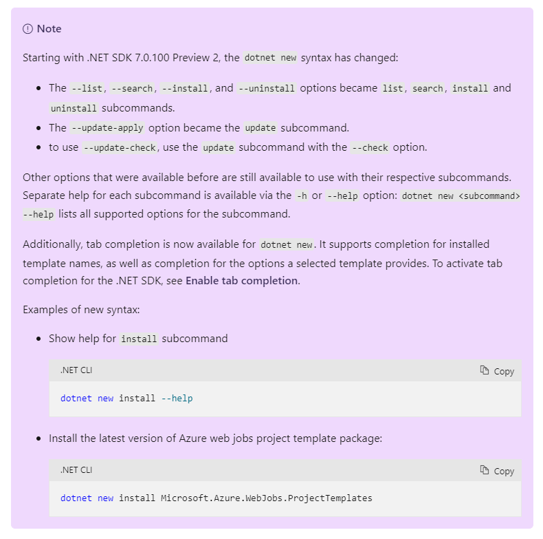 Add information on how to install a template from a private NuGet Server · Issue #31467 · dotnet ...