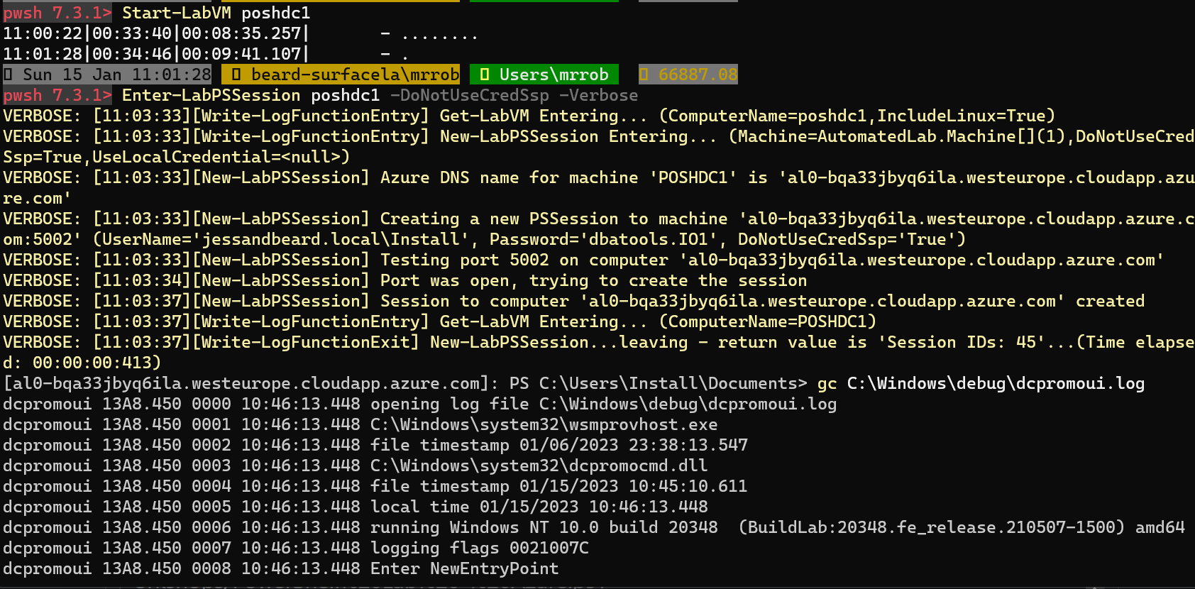 Anyone able to create Azure Domain on Windows 11 Home ? · AutomatedLab AutomatedLab · Discussion ...