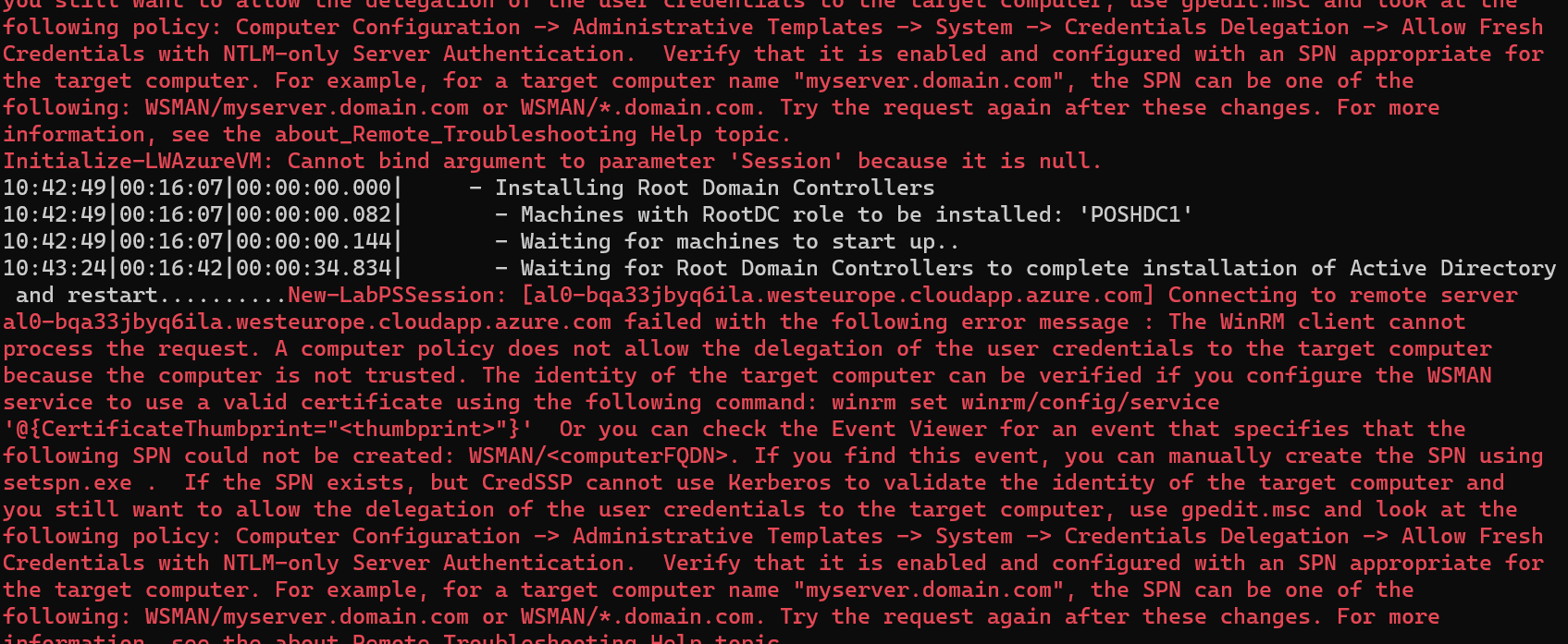 Anyone able to create Azure Domain on Windows 11 Home ? · AutomatedLab AutomatedLab · Discussion ...