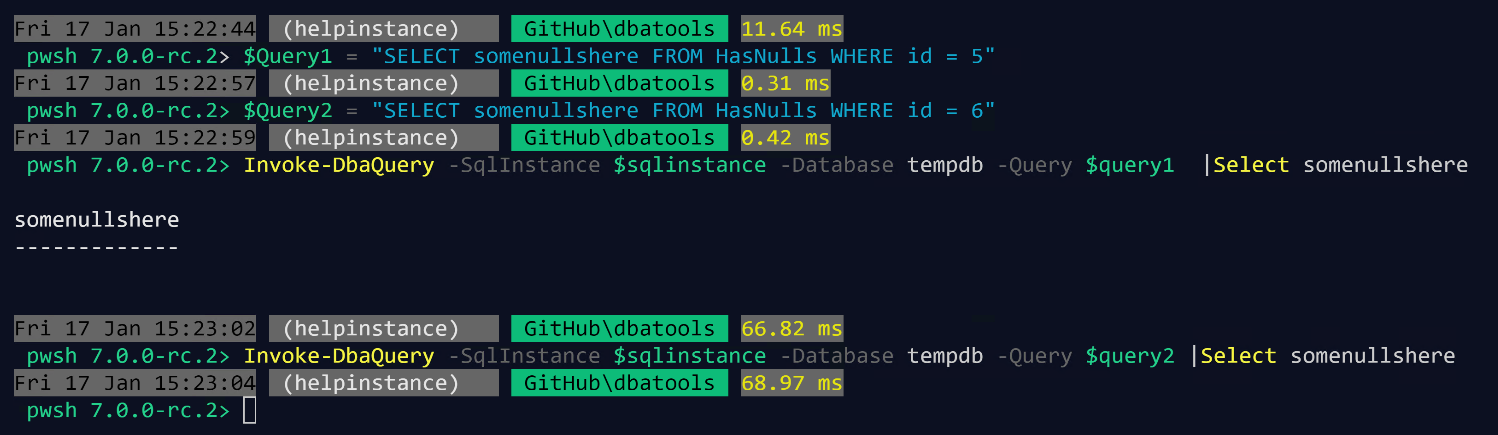 Improve PowerShell experience for working with databases · Issue #11604 ...
