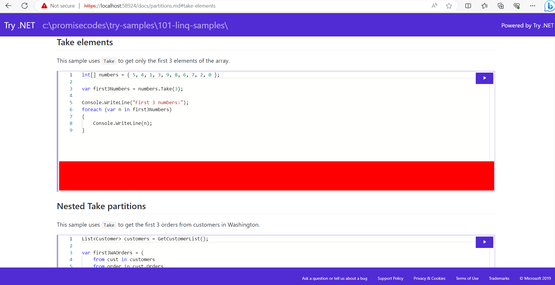same issue · Issue #97 · dotnet/try-samples · GitHub