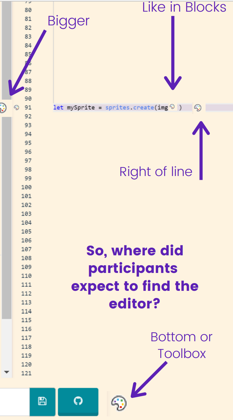 Sprite editor "paint palette" symbol difficult to see · Issue #2219 ...