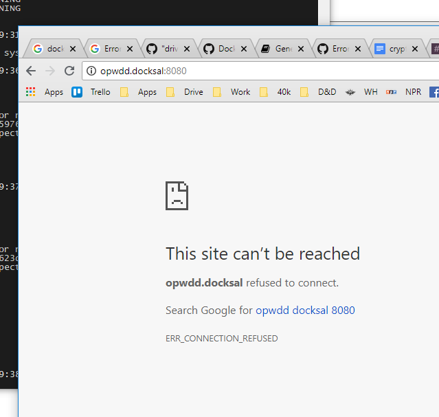 Error response from daemon: driver failed programming external connectivity on endpoint docksal ...