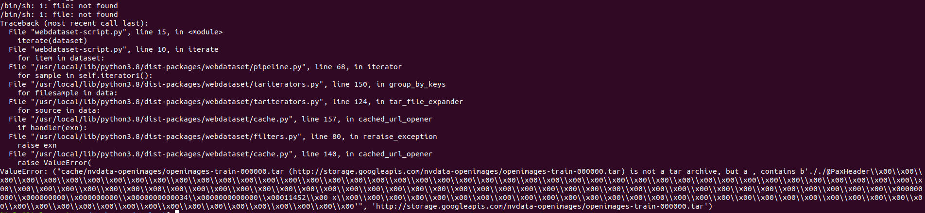 Problems with webdataset caching and docker · Issue #214 · webdataset/webdataset · GitHub