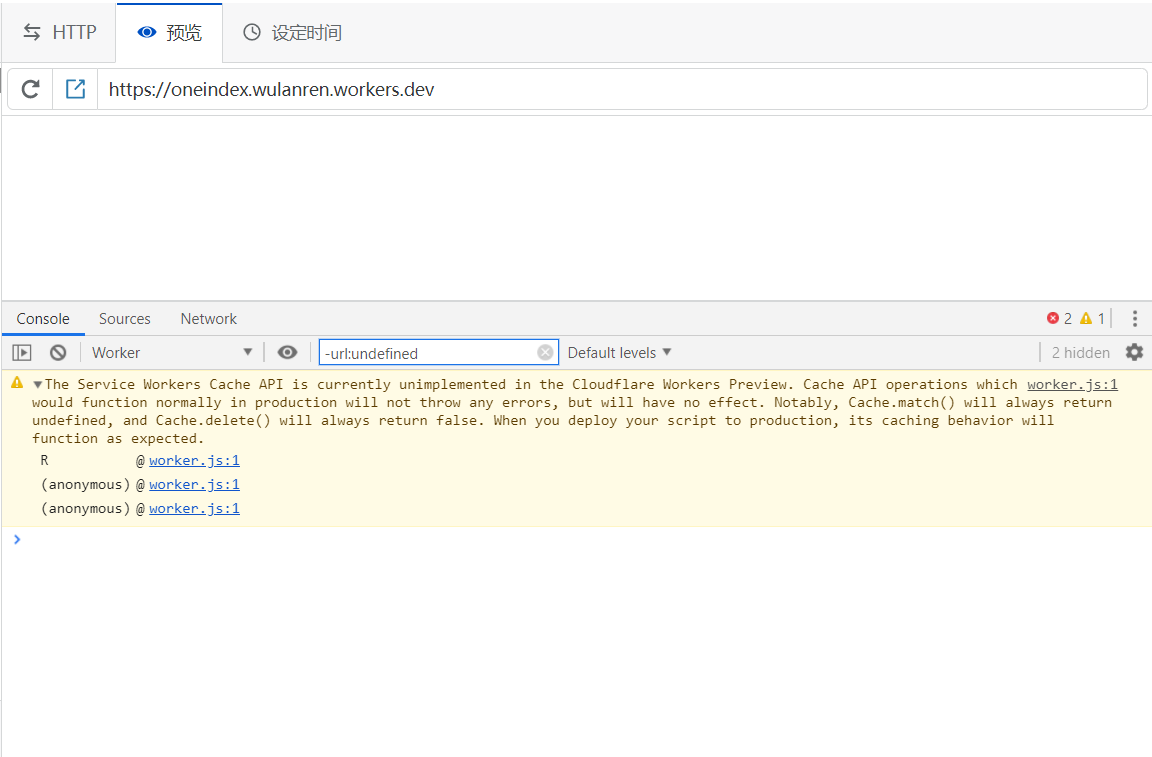 编译部署成功后访问返回1101 · Issue #134 · spencerwooo/onedrive-cf-index · GitHub