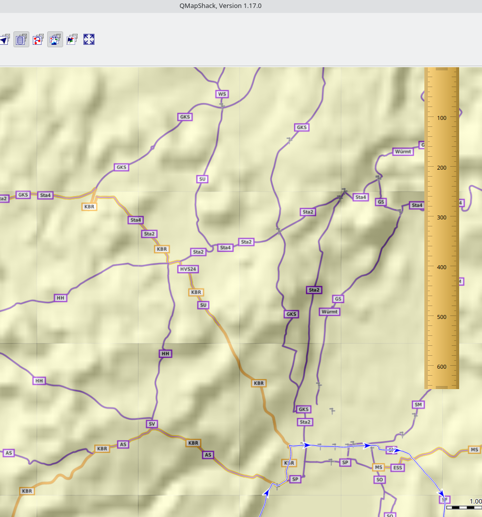 Visual horizontal and vertical stripes with DEM data · Issue #621 · Maproom/qmapshack · GitHub