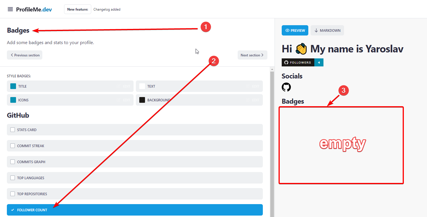 Possible bug related with the badges menu · Issue #87 · danielcranney ...