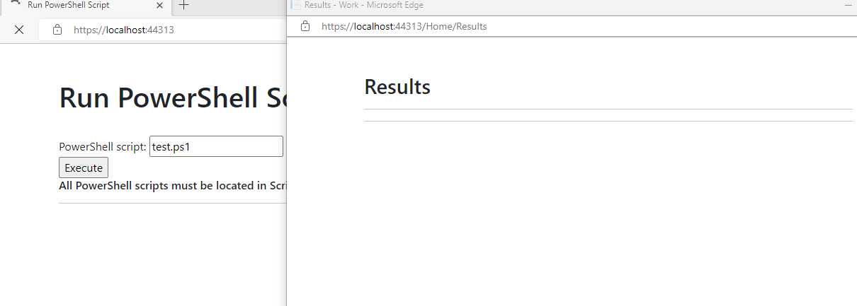 unable to get the desired output · Issue #9 · ashstrahle/PowerShellPortal · GitHub