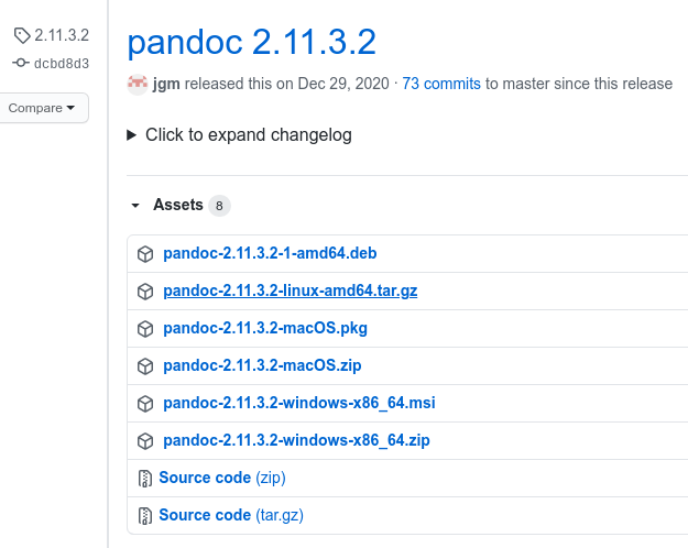 Cannot install selected version of pandoc · Issue #112 · rocker-org/rocker-versioned2 · GitHub