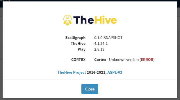 [Bug] Unable to connect to Coxtex using THv4 · Issue #2428 · TheHive-Project/TheHive · GitHub