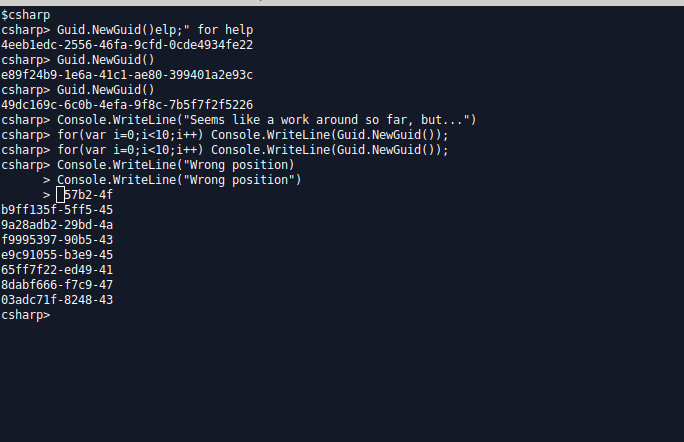 C# REPL Unusable on Mono 6 / Ubuntu 19 · Issue #16701 · mono/mono · GitHub